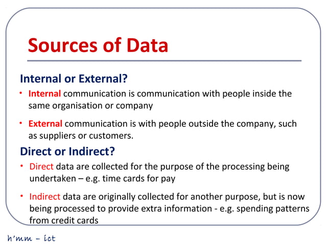 Data, knowledge and information | PPT