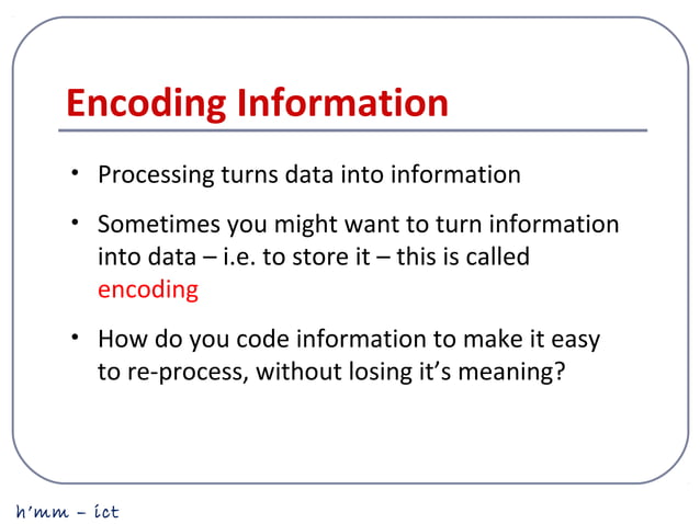 Data, knowledge and information | PPT