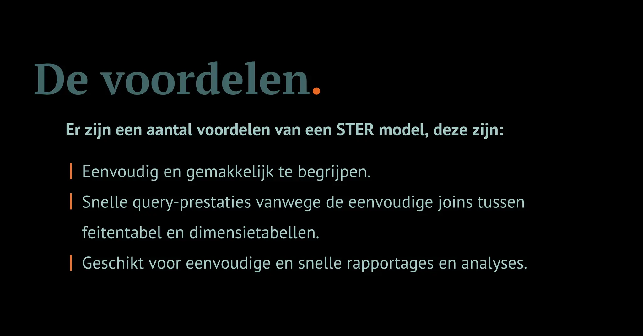 Ster model De voor en nadelen van het model | PDF