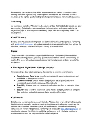 The Essential Role of Data Labeling Companies in the AI Revolution ...