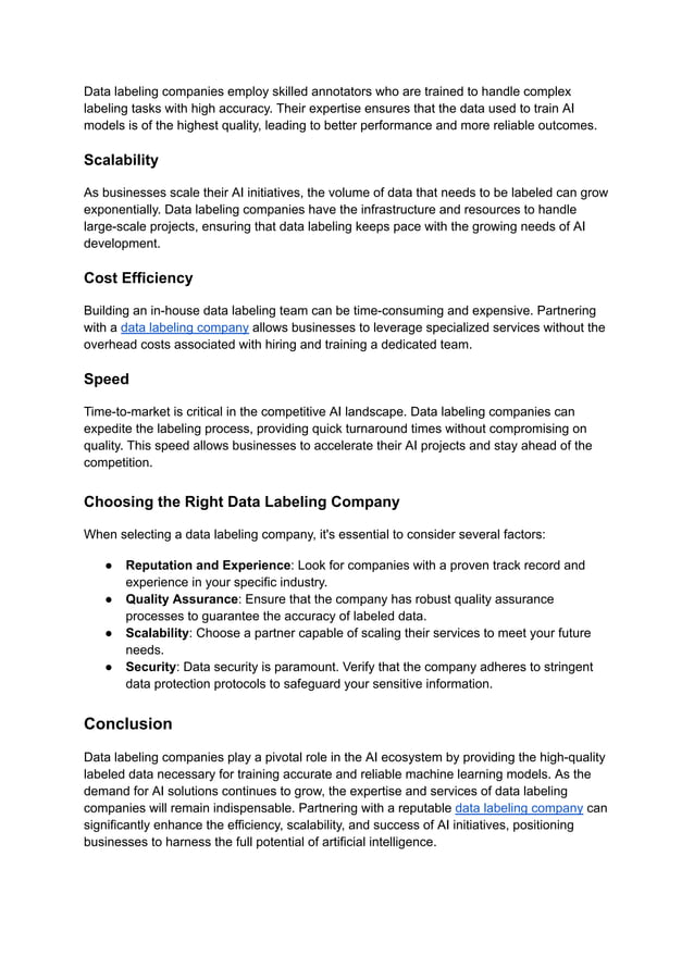 The Essential Role of Data Labeling Companies in the AI Revolution ...