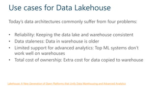Data Lakehouse, Data Mesh, and Data Fabric (r2) | PPT