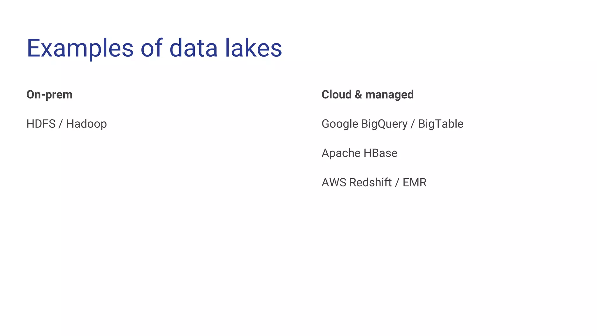 Big Data Lakes Benchmarking 2018 | PPT