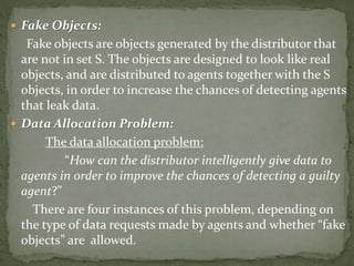 Data leakage detection | PPTX