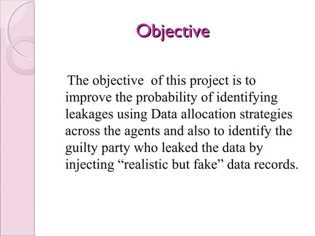 Data leakage detection | PPT