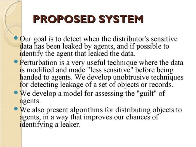 Data leakage detection | PPT