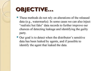 Data leakage detection | PPTX