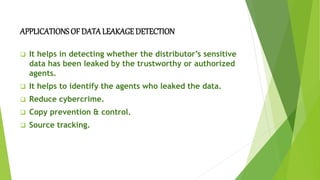 Data leakage detection | PPTX
