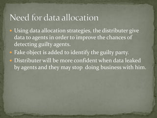 Data leakage detection | PPT