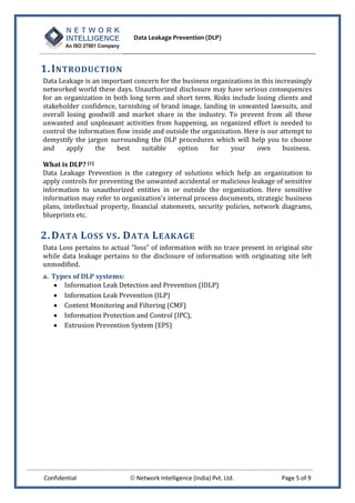 Data Leakage Prevention (DLP) | PDF