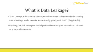 Beware of data leakage | PPT