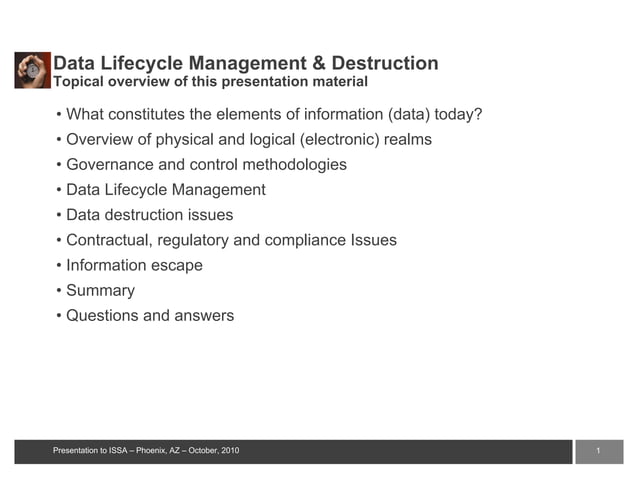 Data lifecycle mgmt_destruction | PDF | Computing | Technology & Computing