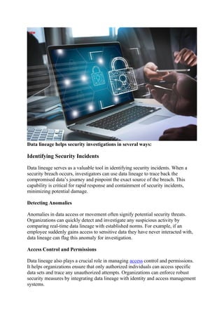 Understanding data lineage: Enabling Security Investigations | The ...