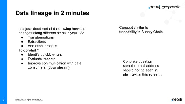 Data Lineage, Property Based Testing & Neo4j | PPT