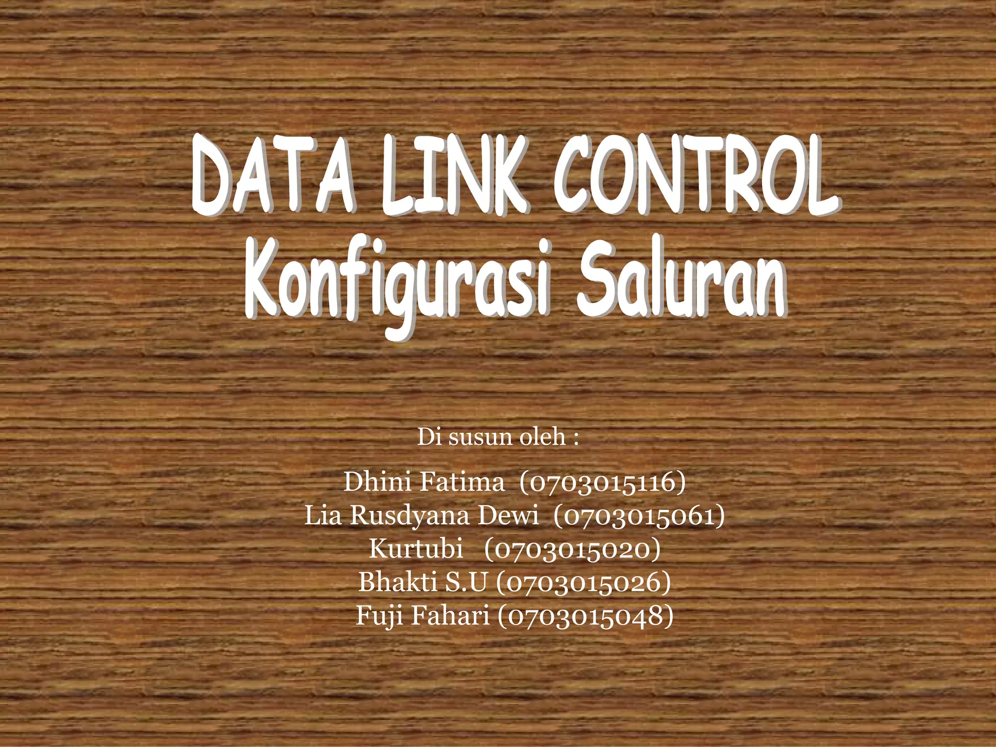 Data Link Control - Line configuration | PPT