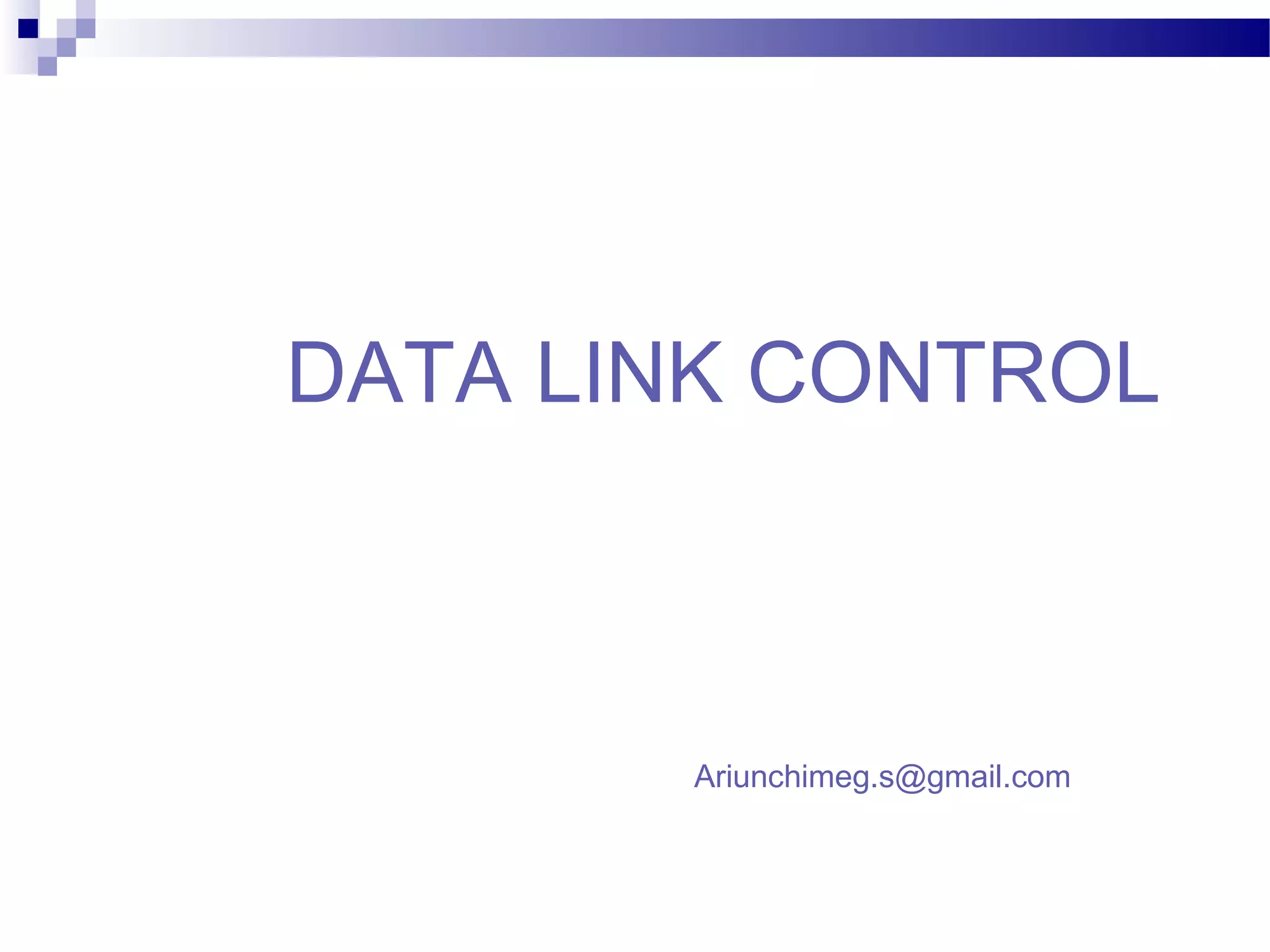 Data link control | PPT