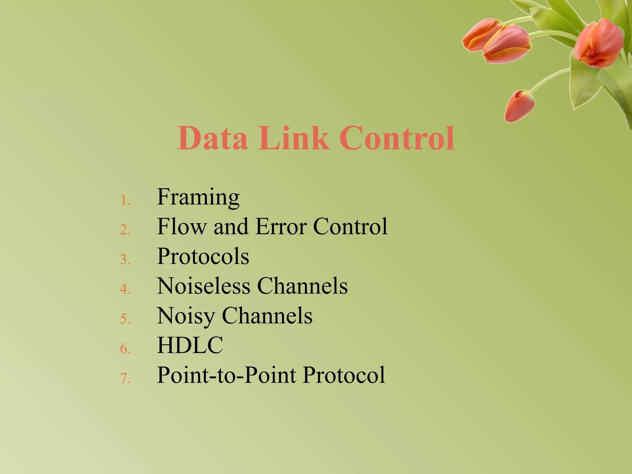 Data link control | PPT