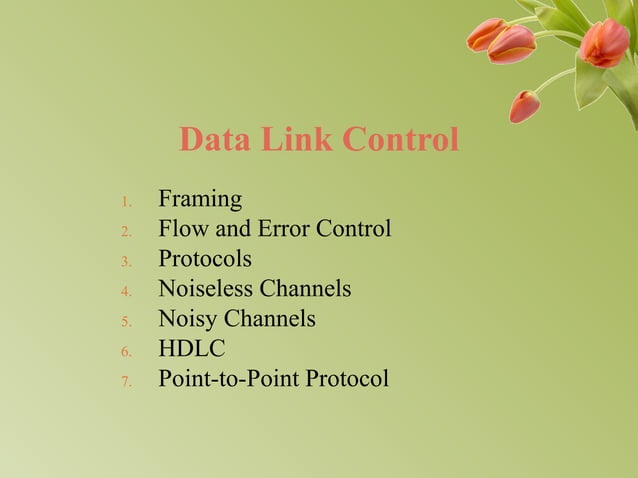 Data link control | PPT