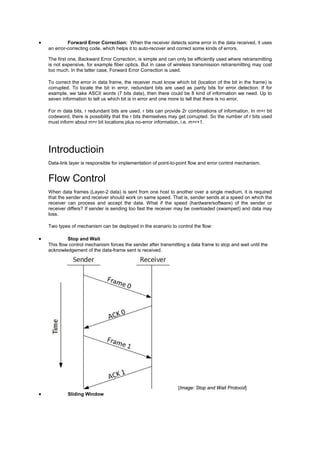 Data link layer tutorial | PDF | Computer Networking | Computing