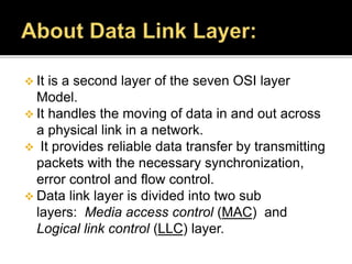 Data link layer | PPT