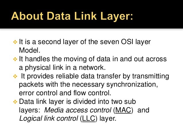 Data link layer