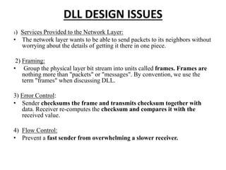 Data link layer | PPTX