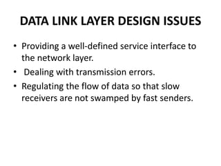 Data link layer | PPTX