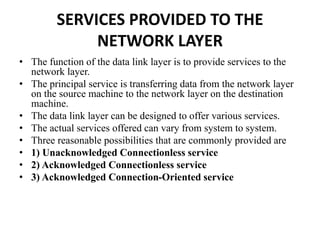 Data link layer | PPTX