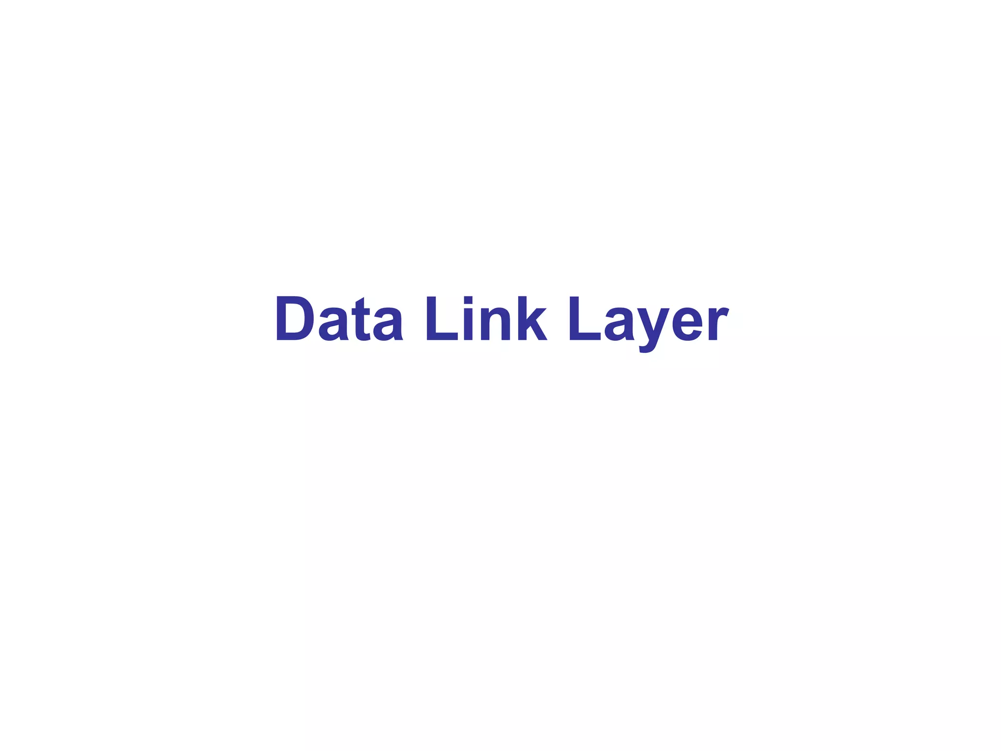 Data Link Layer Error Detection And Control2pptx Computer Networking Computing
