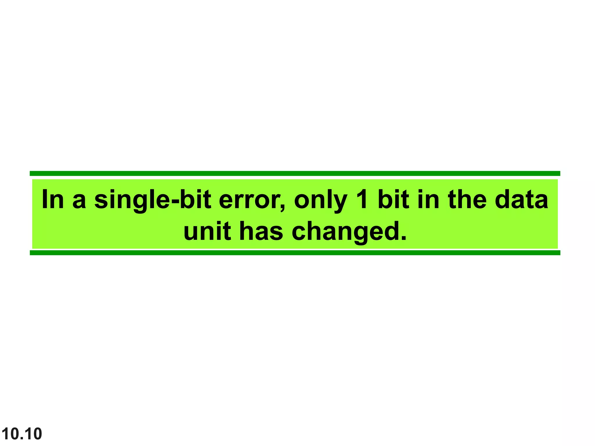 Data Link Layer Error Detection And Control 2 Pptx Computer