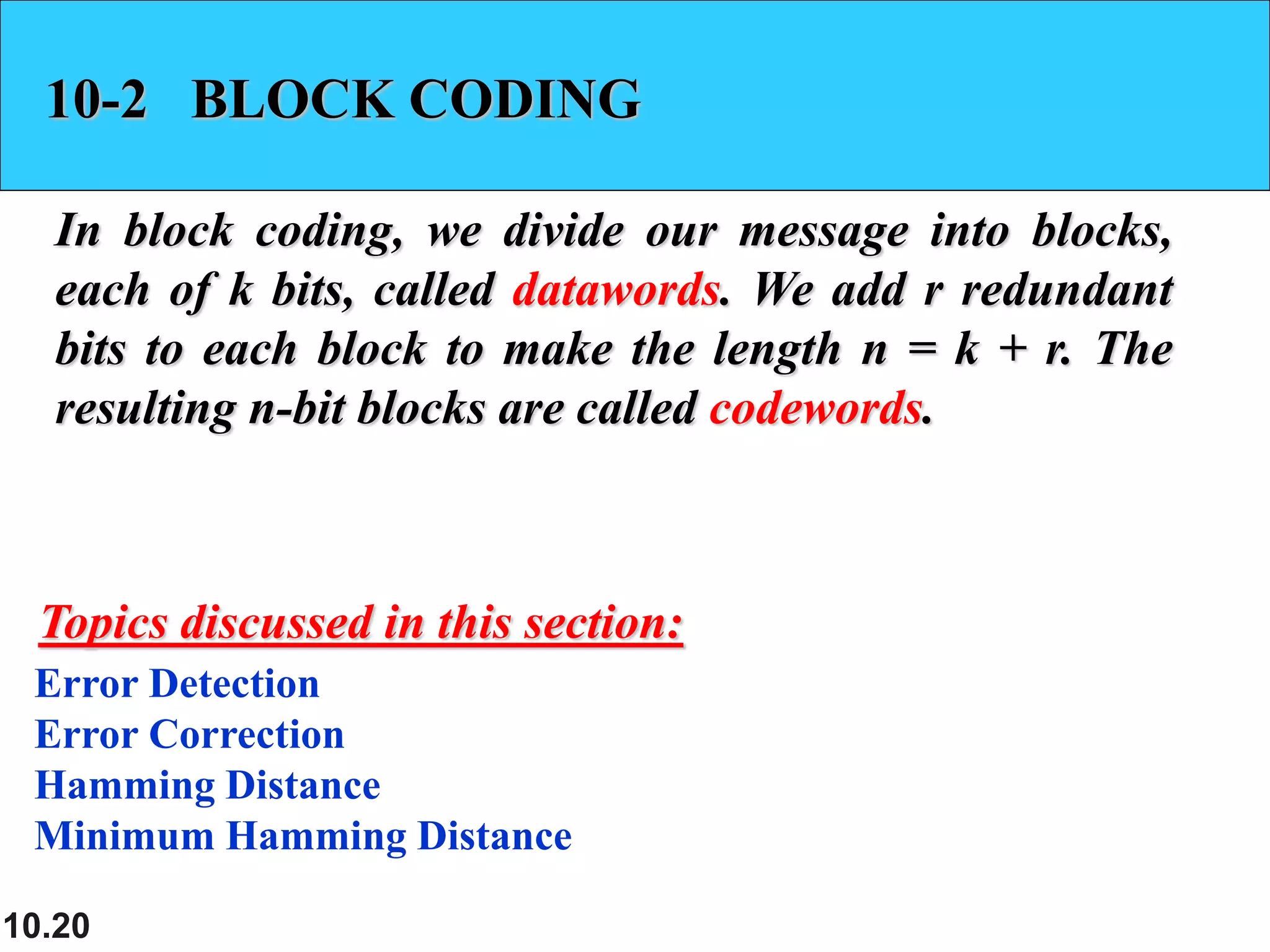 Data Link Layer Error Detection And Control 2 Pptx Computer