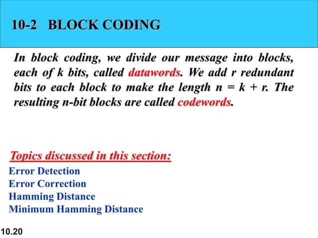 Data Link Layer Error Detection And Control2pptx
