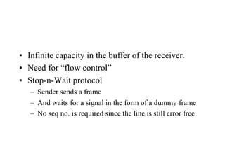 Data link layer elementry protocols | PPTX