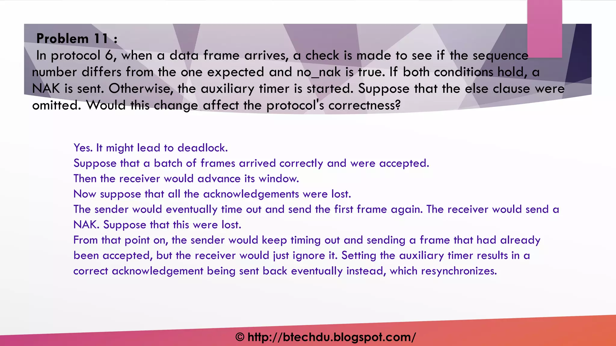 Data Link Layer Numericals | PDF