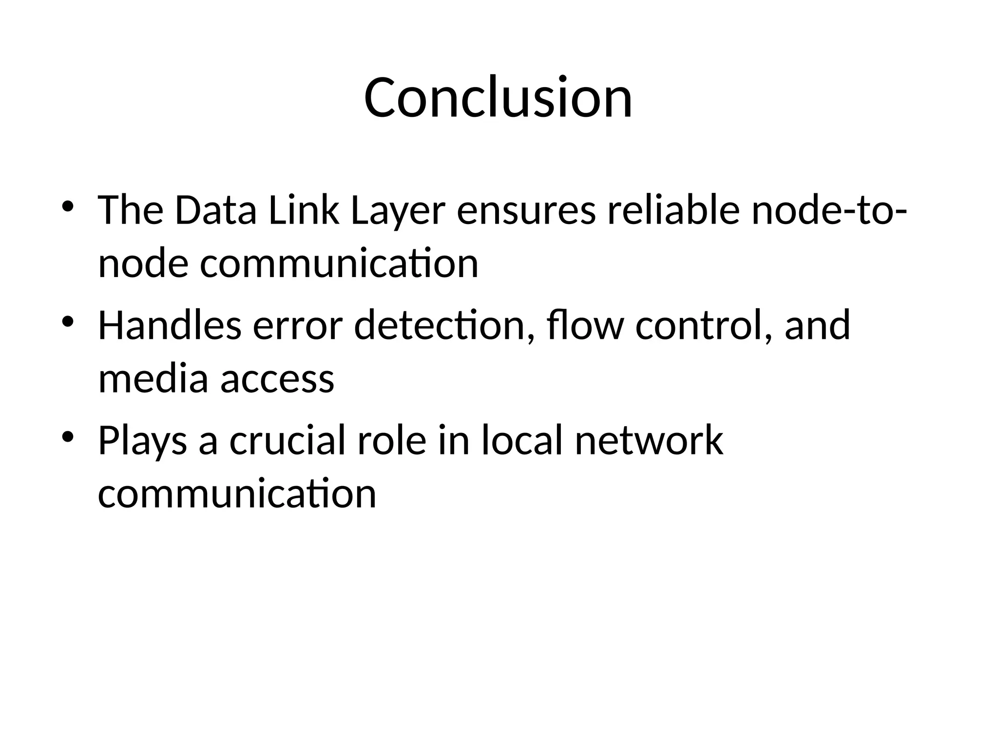 data_link_layer_presentation.pptx for CS students | PPTX