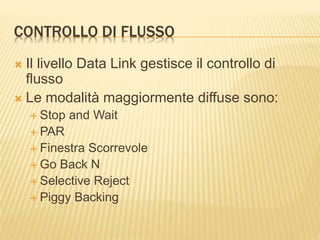 Livello Data Link | PPTX | Computer Networking | Computing
