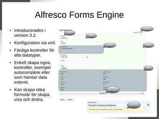 Datalistor i alfresco | PPT
