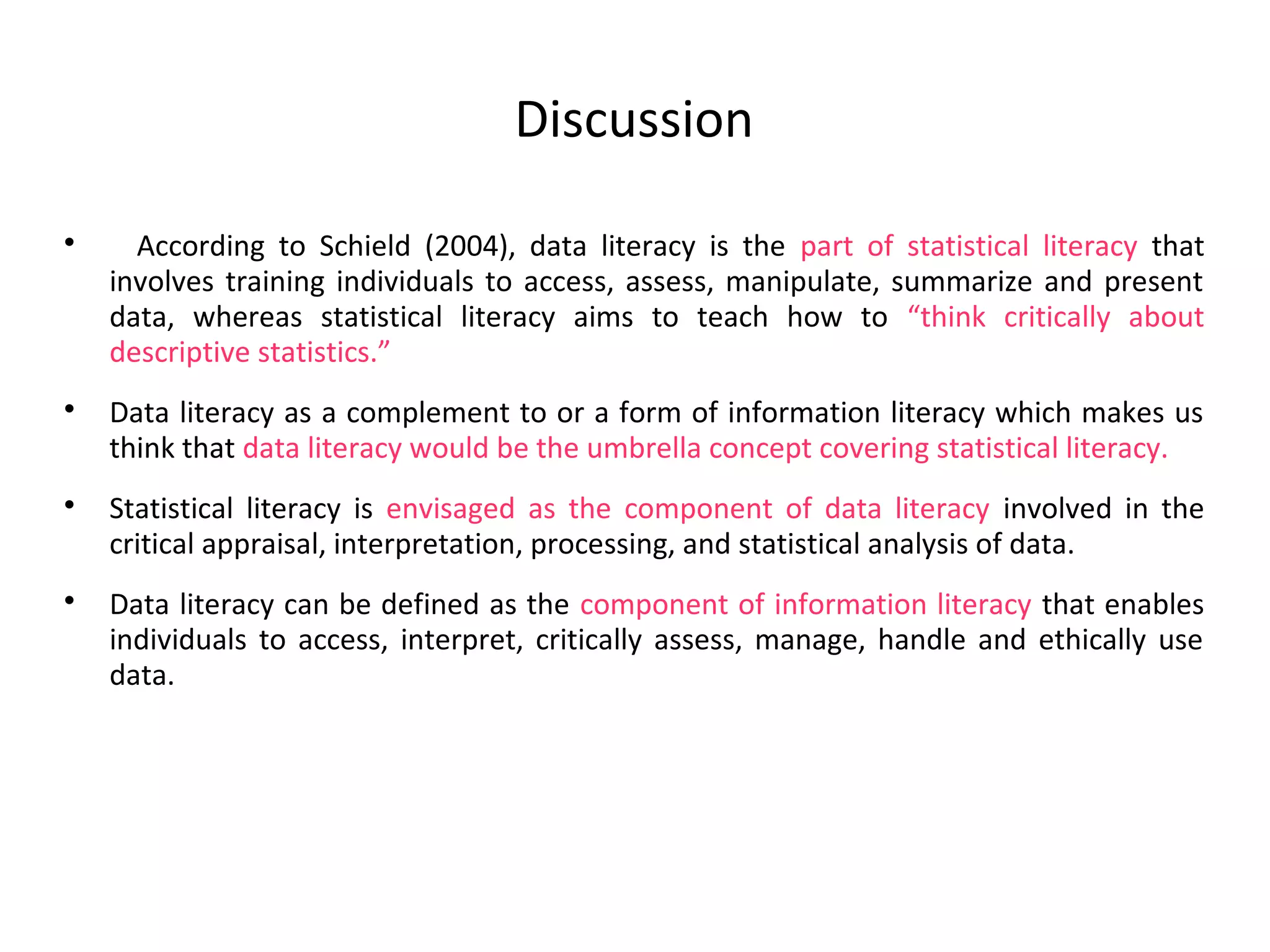 Data literacy | PPT