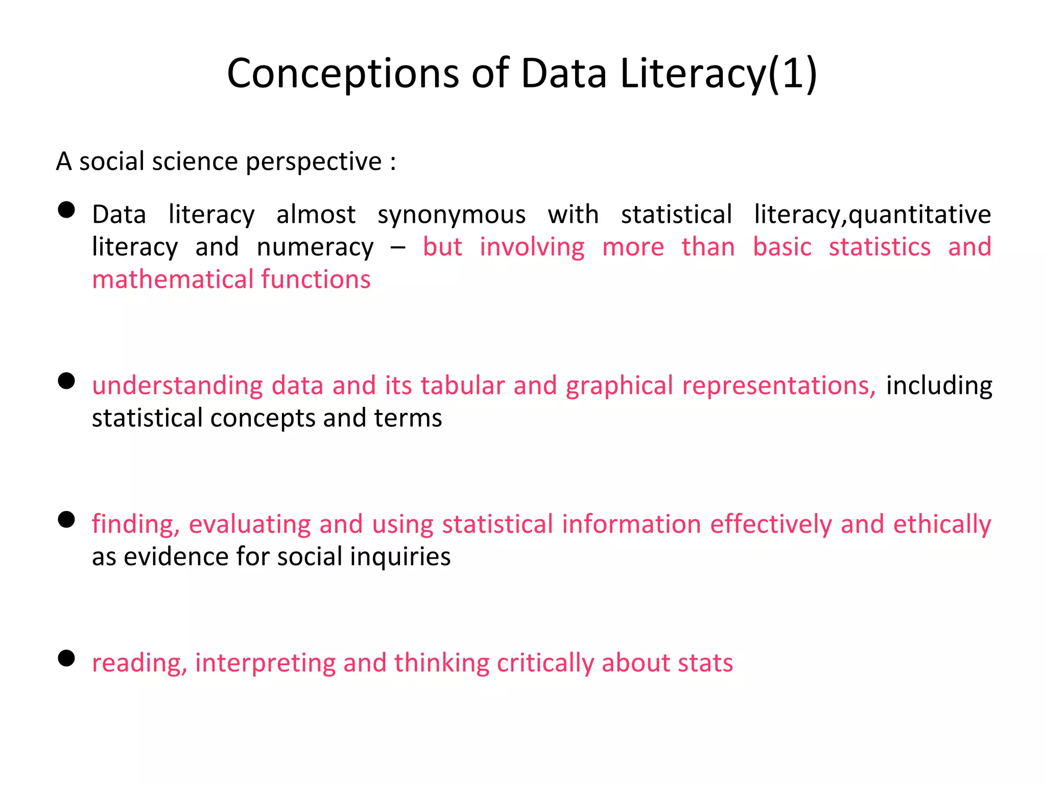 Data literacy | PPT