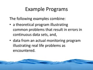 Datalogger error introductory course | PPTX