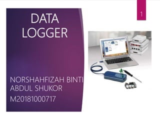 Data logger experiment | PPTX