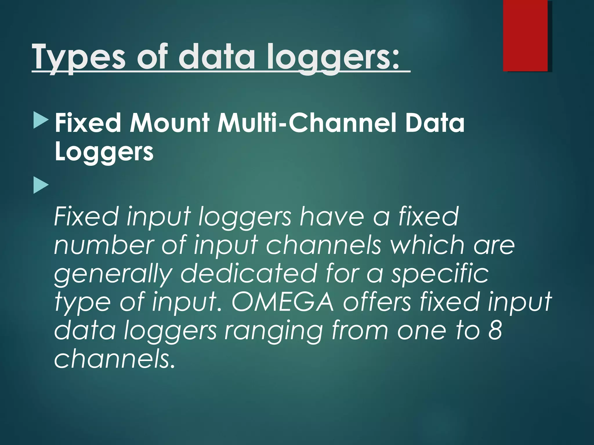 Data loggers | PPT