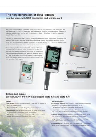 Testo - Data loggers | PDF