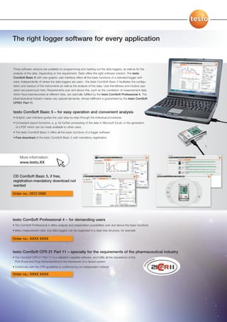 Testo - Data loggers | PDF