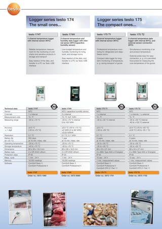 Testo - Data loggers | PDF