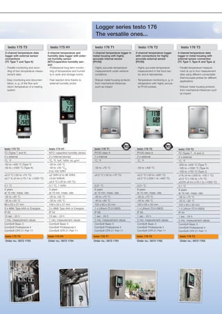 Testo - Data loggers | PDF