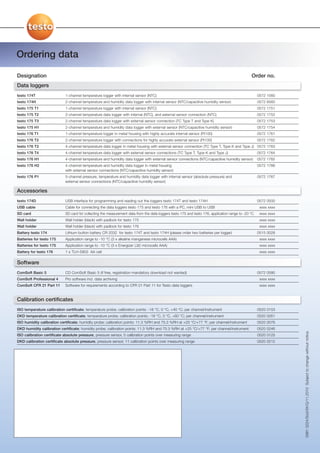 Testo - Data loggers | PDF