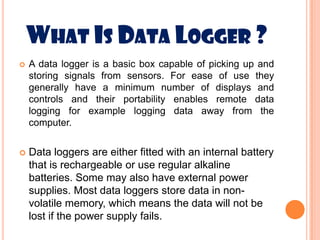 Data logging | PPTX