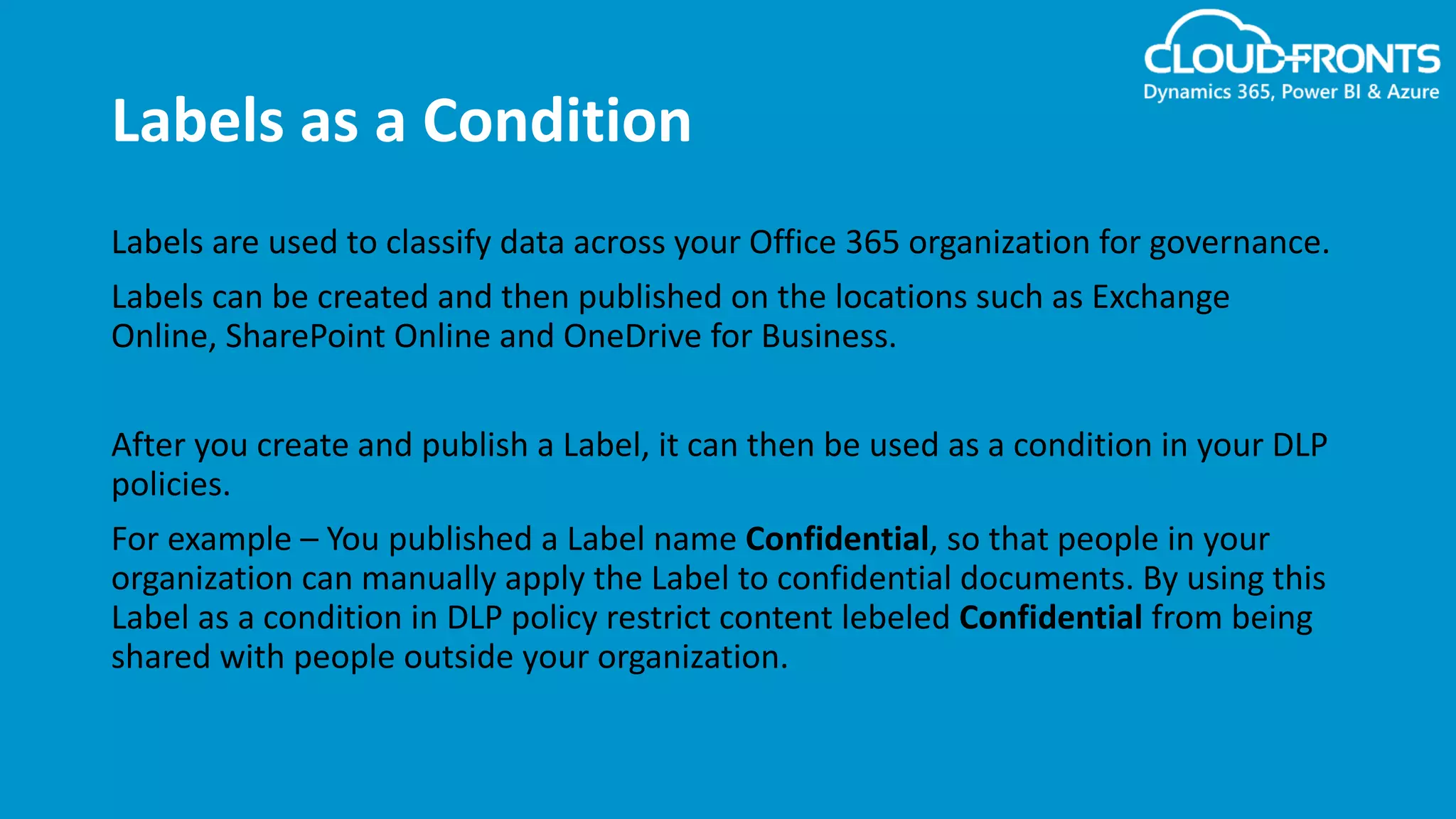 Data Loss Prevention in Office 365 | PPTX