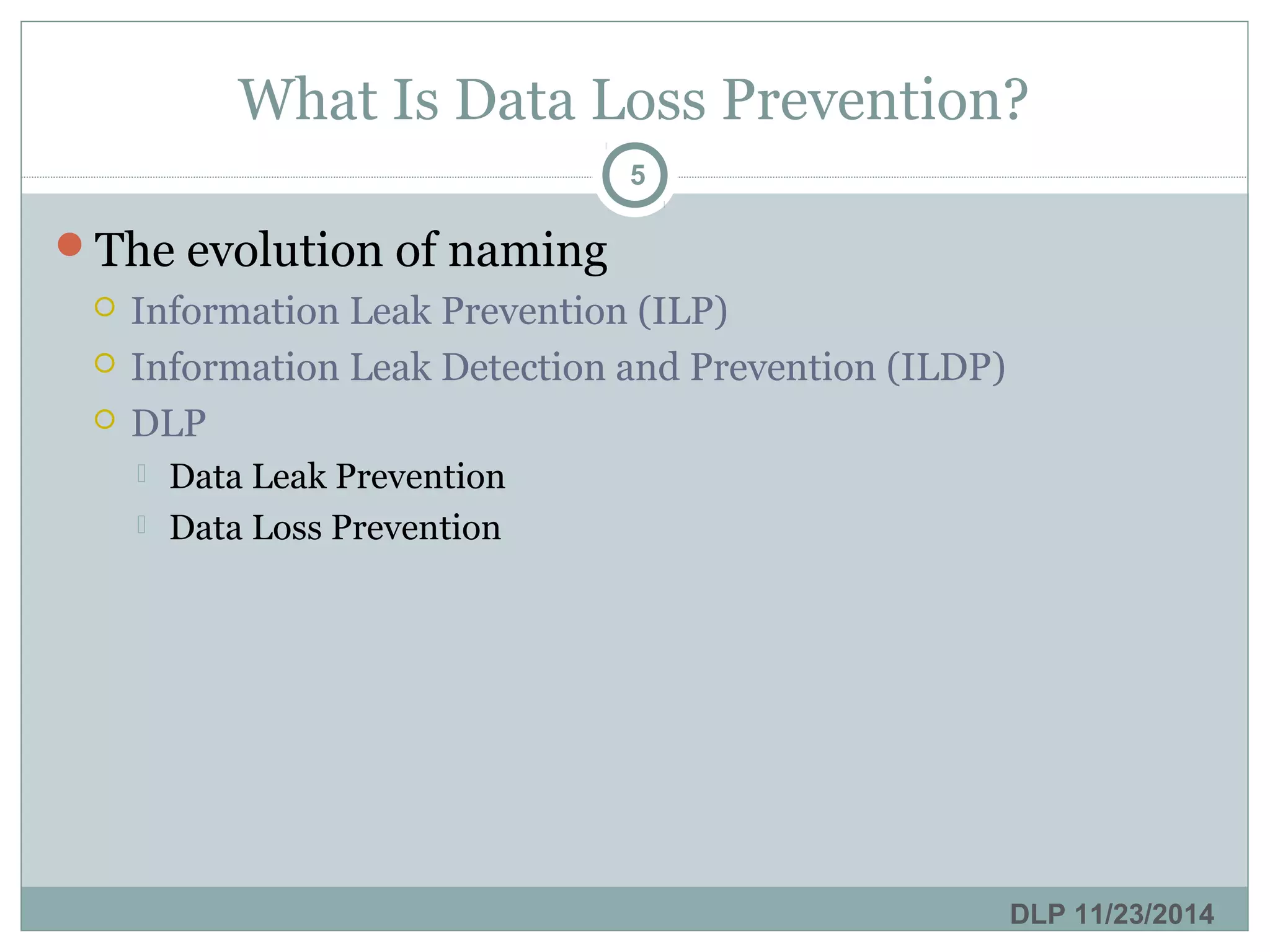 Data loss prevention (dlp) | PPT
